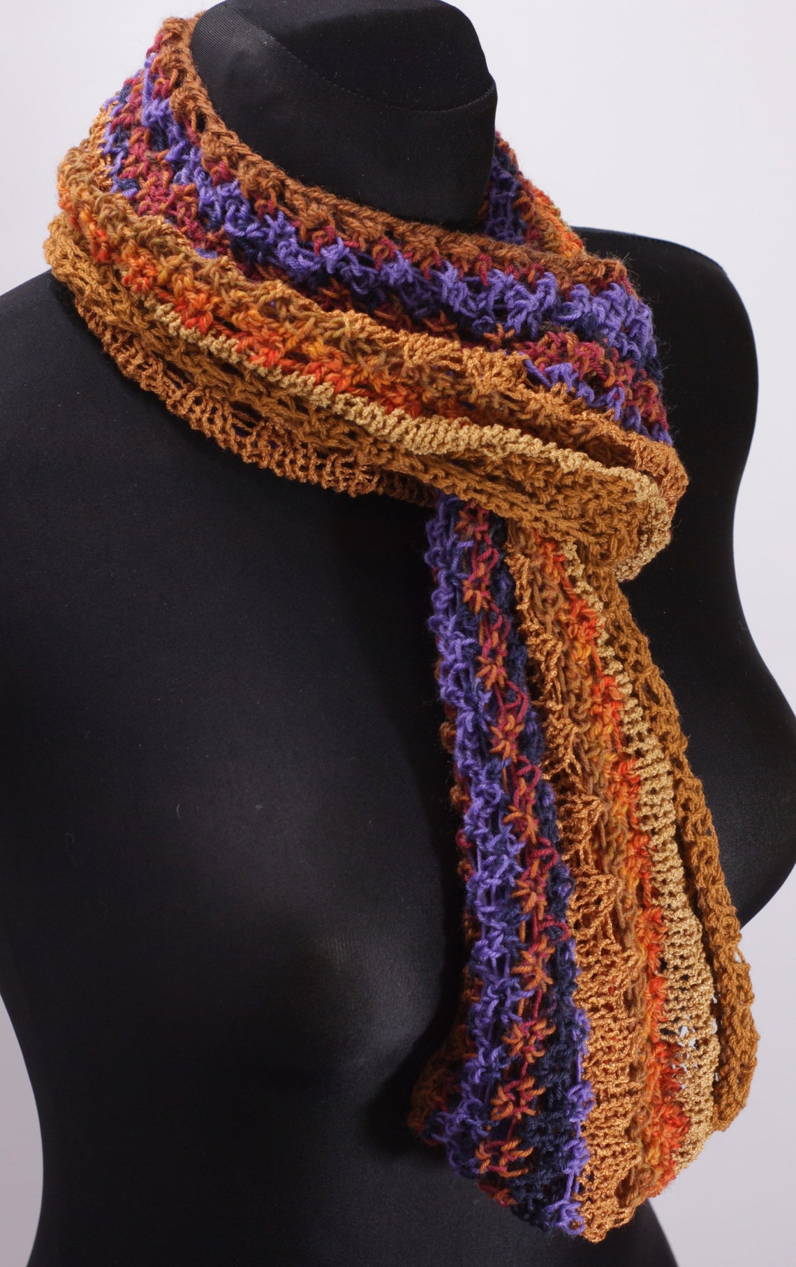 Knitted Lace Scarf, Infinity Loop Scarf, Circle Neck Warmer Snood - Etsy