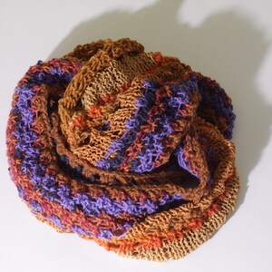 Knitted Lace Scarf, Infinity Loop Scarf, Circle Neck Warmer Snood - Etsy