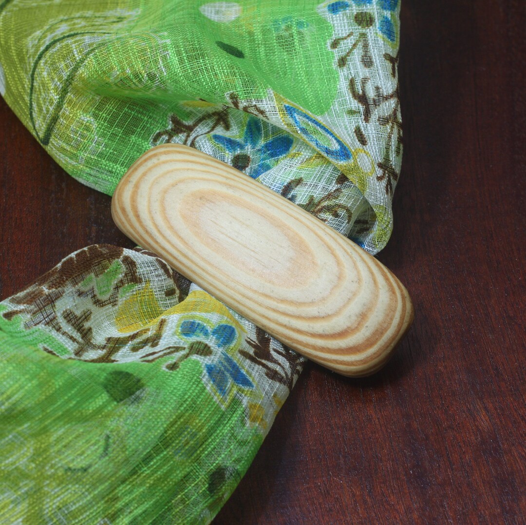Handmade Pine Wood French Barrette: Minimalist Hair Clip - Etsy