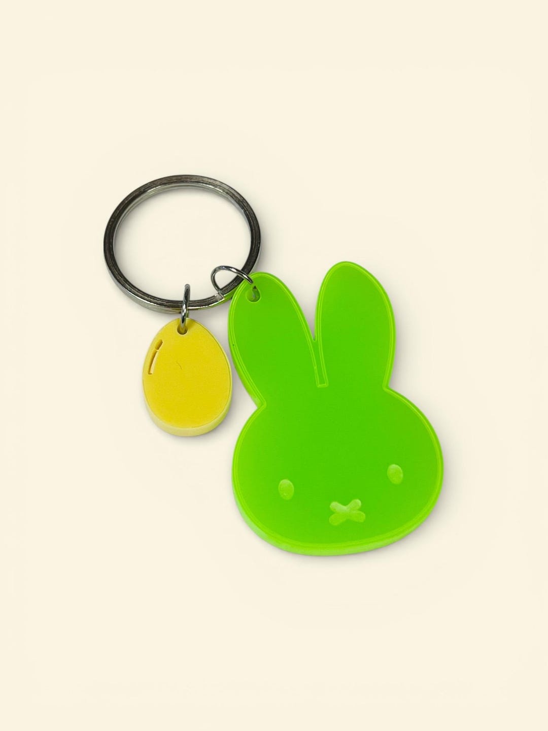 Schlüsselanhänger Ostern Hase mit Osterei Osterhase Miffy Acryl ...