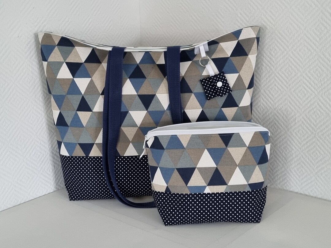 Beach Bag Water-repellent XXL Sauna Bag Shopper Bathing Bag Geometric ...
