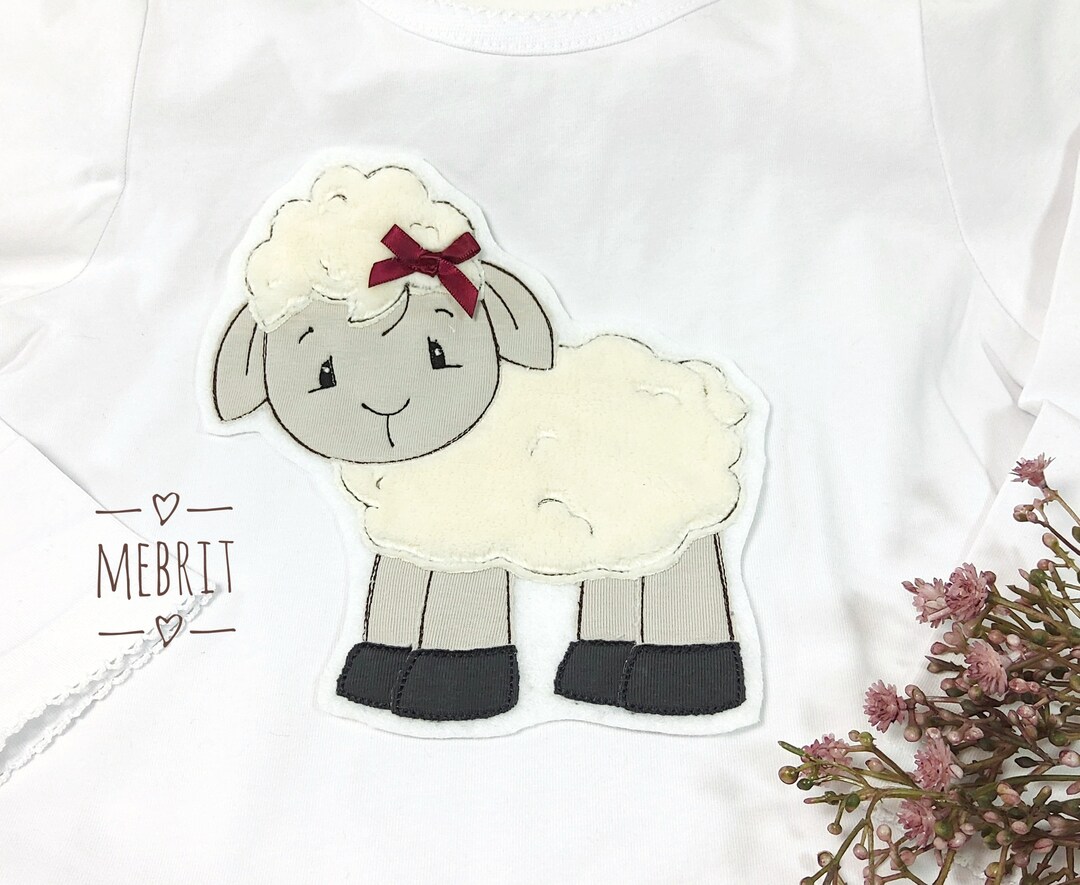 Application Sheep, Patches, Patch, Iron-on Application, Embroidery ...