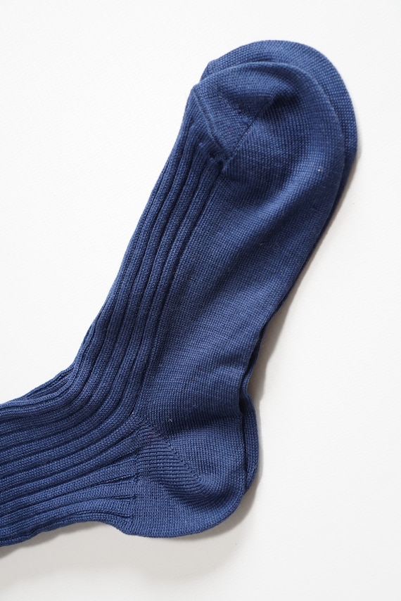 NEW 70s Socks BlaU Kids 7 - 8 Years Stockings Monochr… - Gem