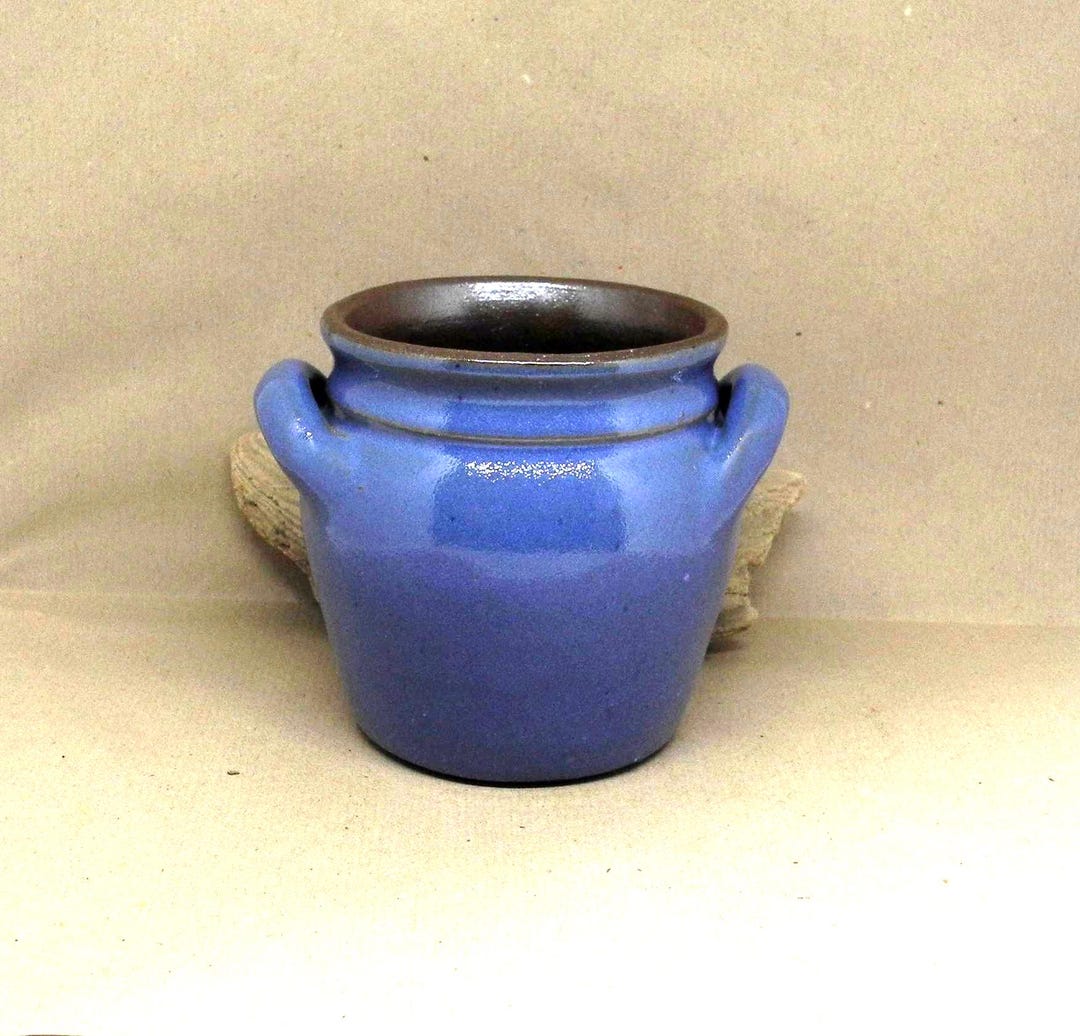 Blue Storage Container Vintage Lard Pot Must Pot #1436643612 - Etsy