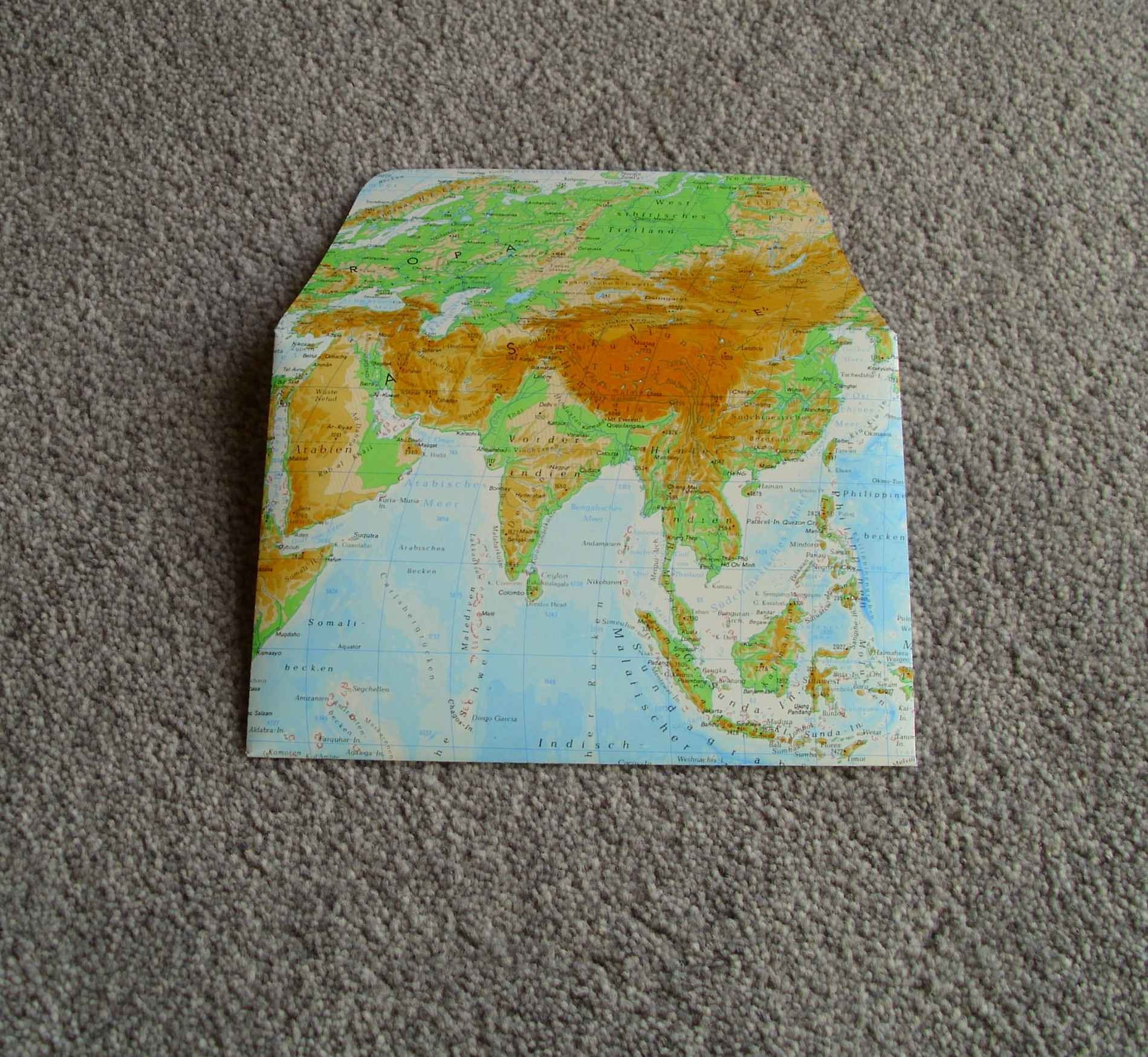 3 Envelopes Containing Maps, World Map #626633657 - Etsy