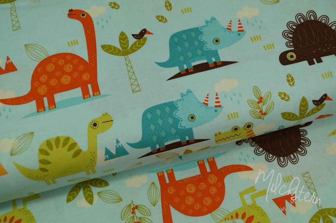 Cotton Riley Blake Dinosaurs Dinosaur Stegosaurus - Etsy