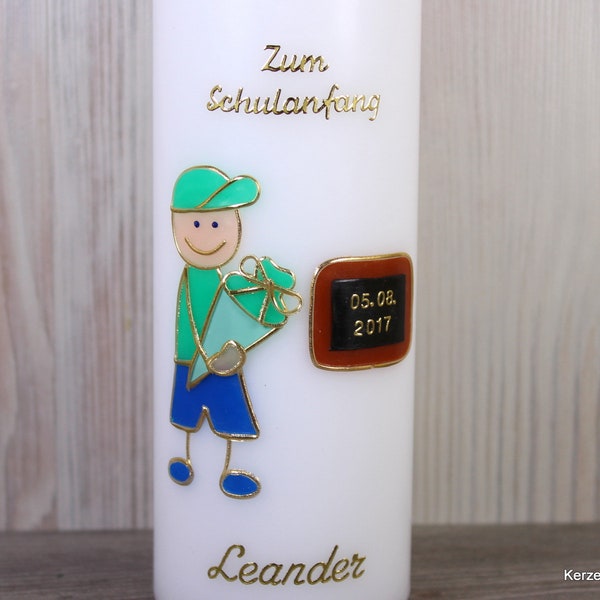 Kerze einschulung - Etsy.de