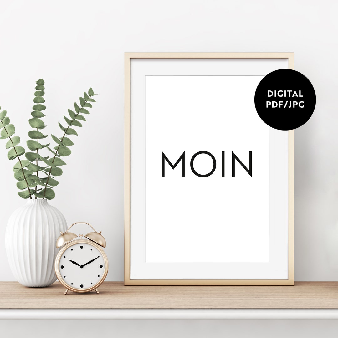 Poster moin Digitales Poster / Instant Download - Etsy