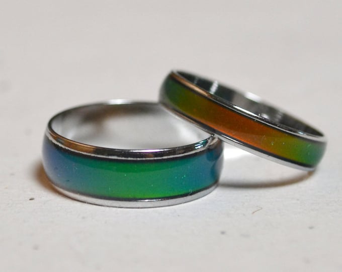 90s Ornate Gemstone Mood Ring - Etsy