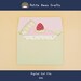 DIY Strawberry Cake Slice Card SVG Template - Etsy