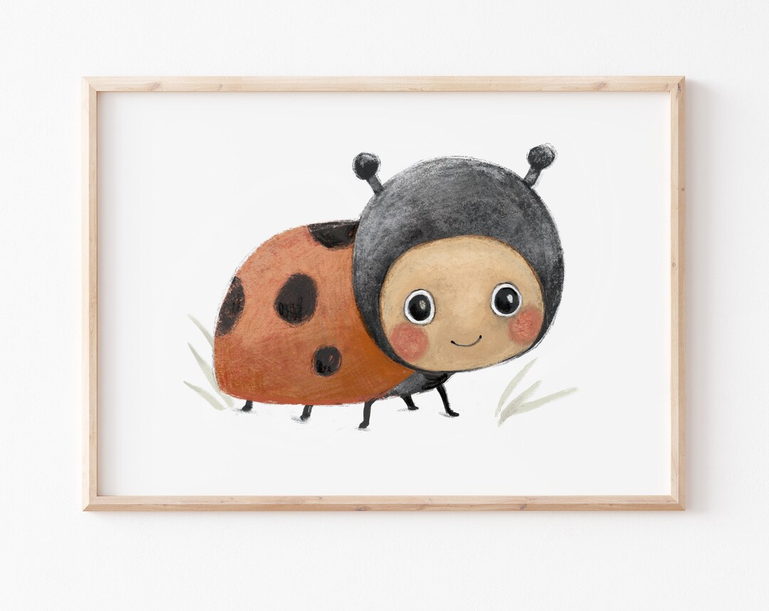 Children's Picture ladybug A4 A3 Poster, Beetle Picture, Children's ...