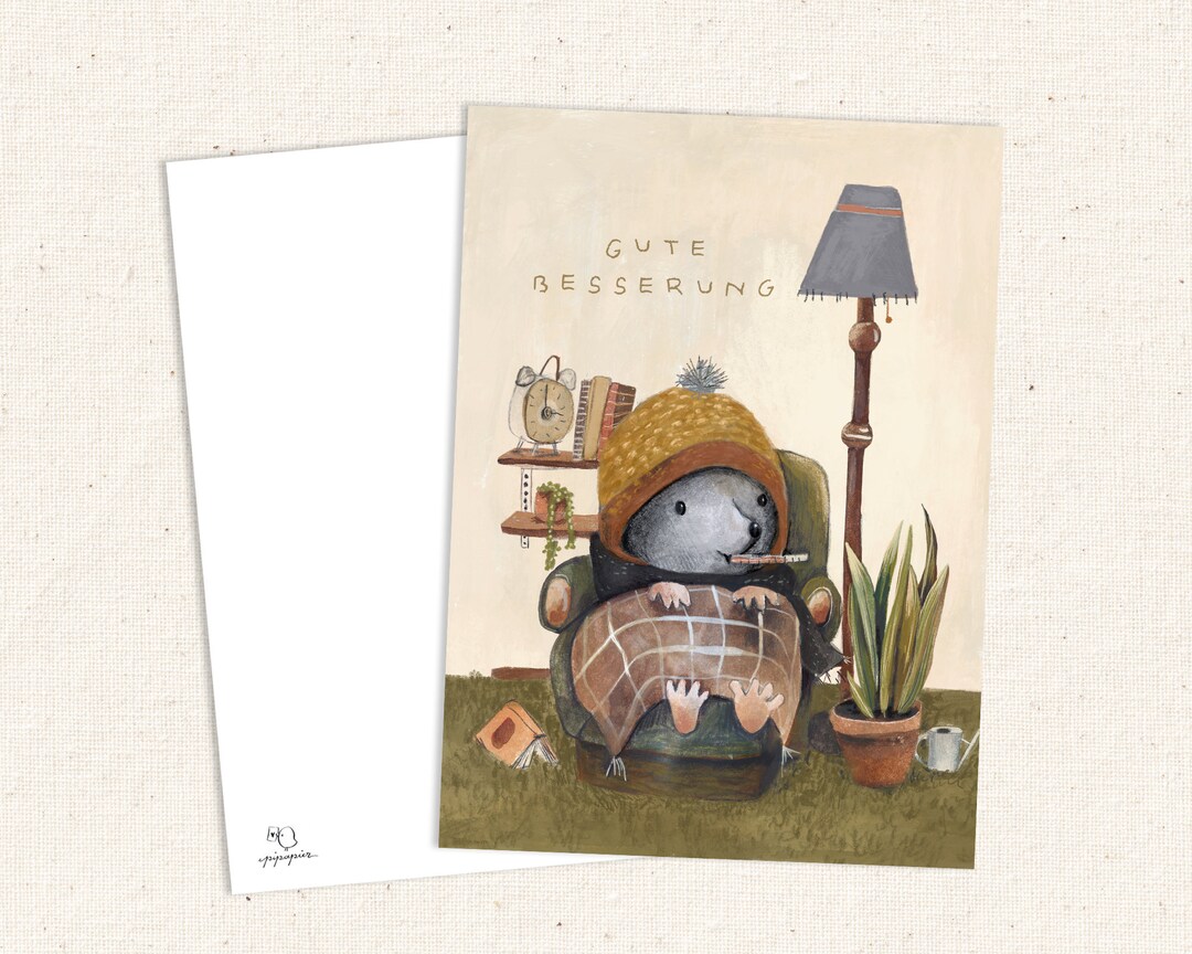 Mole Card get Well Soon, Get Well Soon Card, Get Well Soon Card ...