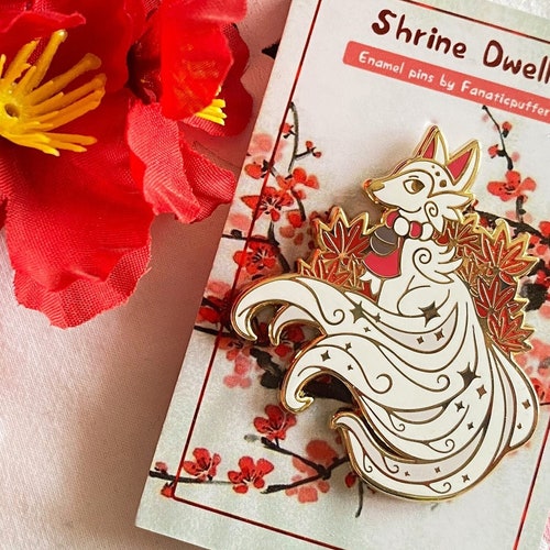 Shirohebi / Snake Enamel Pin Japanese Folklore Mini Pins - Etsy