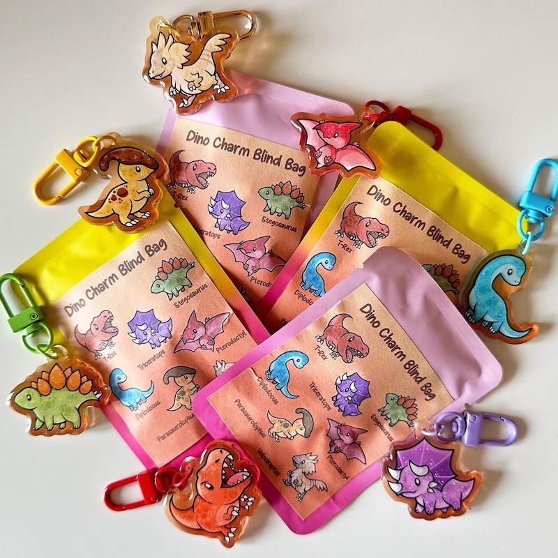 Cute Blind Bag Keychain - Etsy UK