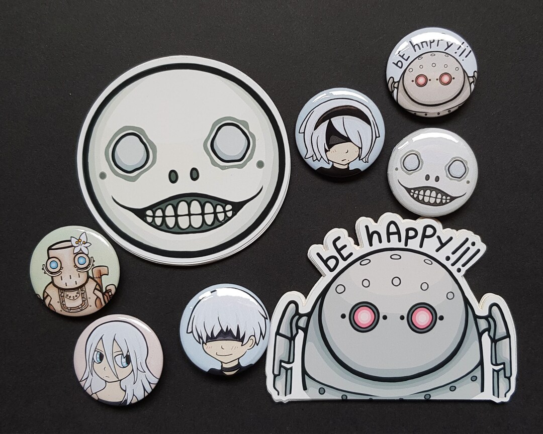 Nier Automata Button Pins & Stickers - Etsy