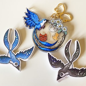 FFXIV Meteion Starbird Acrylic Shaker Charm - Etsy