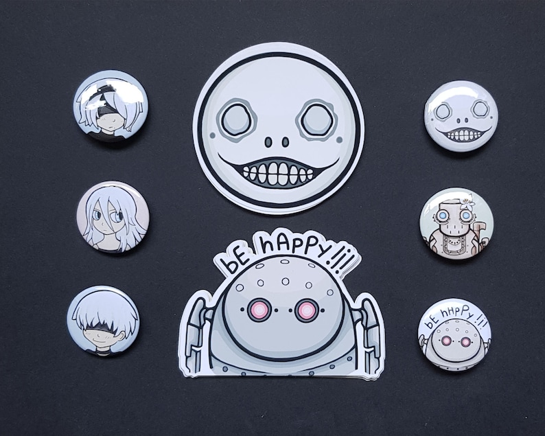 Nier Automata Button Pins & Stickers - Etsy