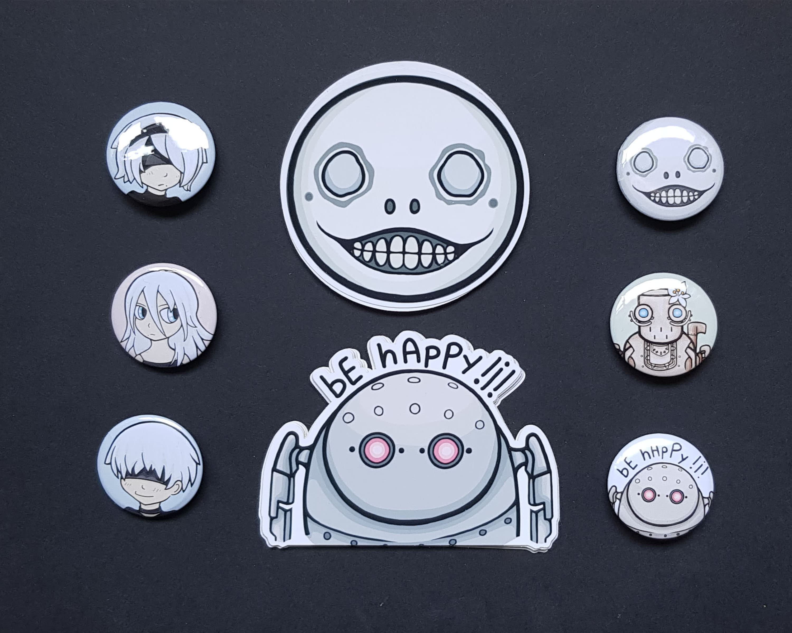 Nier Automata Button Pins & Stickers | Etsy