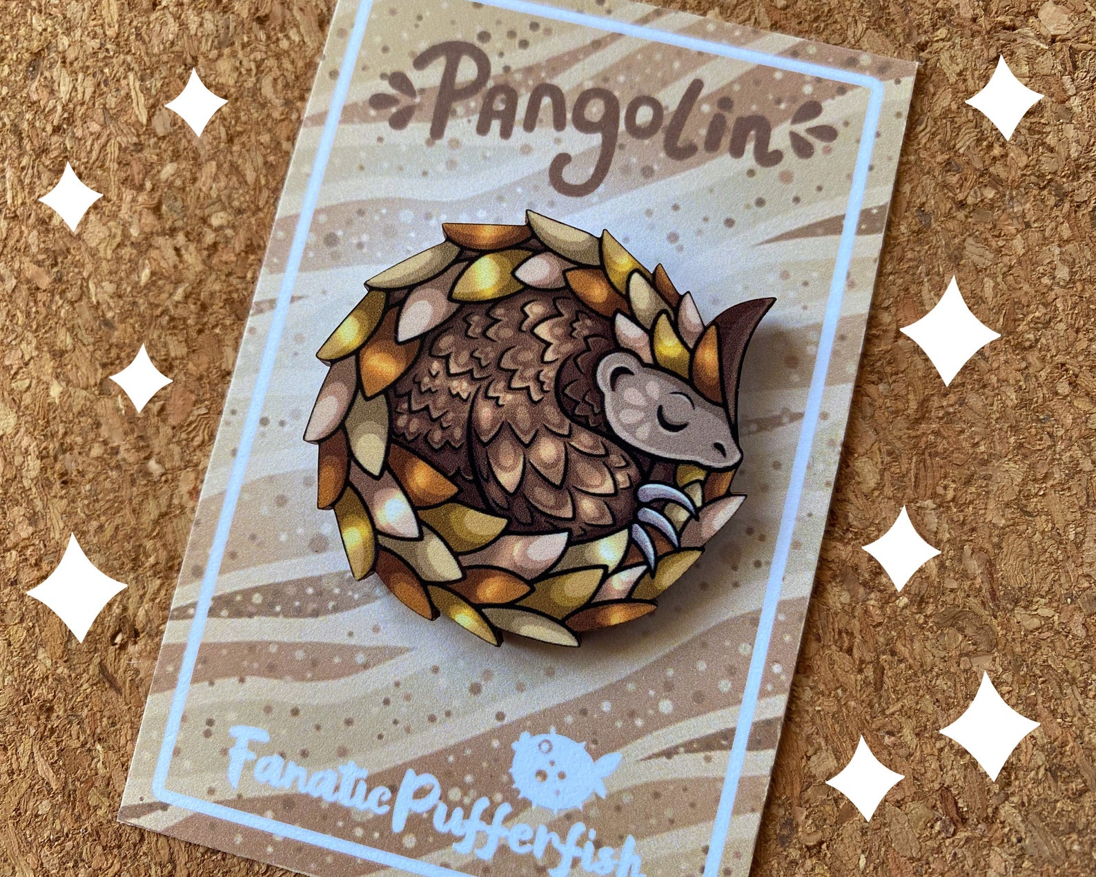 Pangolin Wooden Pin Animal Pins - Etsy