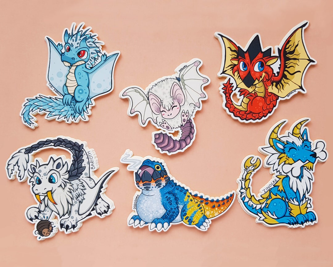Monster Hunter Sticker Set - Etsy