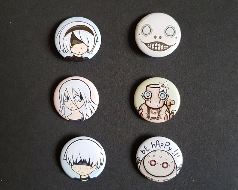 Nier Automata Button Pins & Stickers | Etsy
