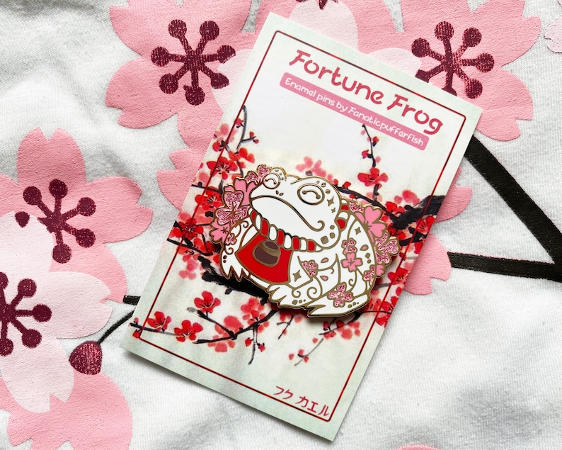 Kaeru / Frog Enamel Pin Japanese Folklore Mini Pins Shrine - Etsy