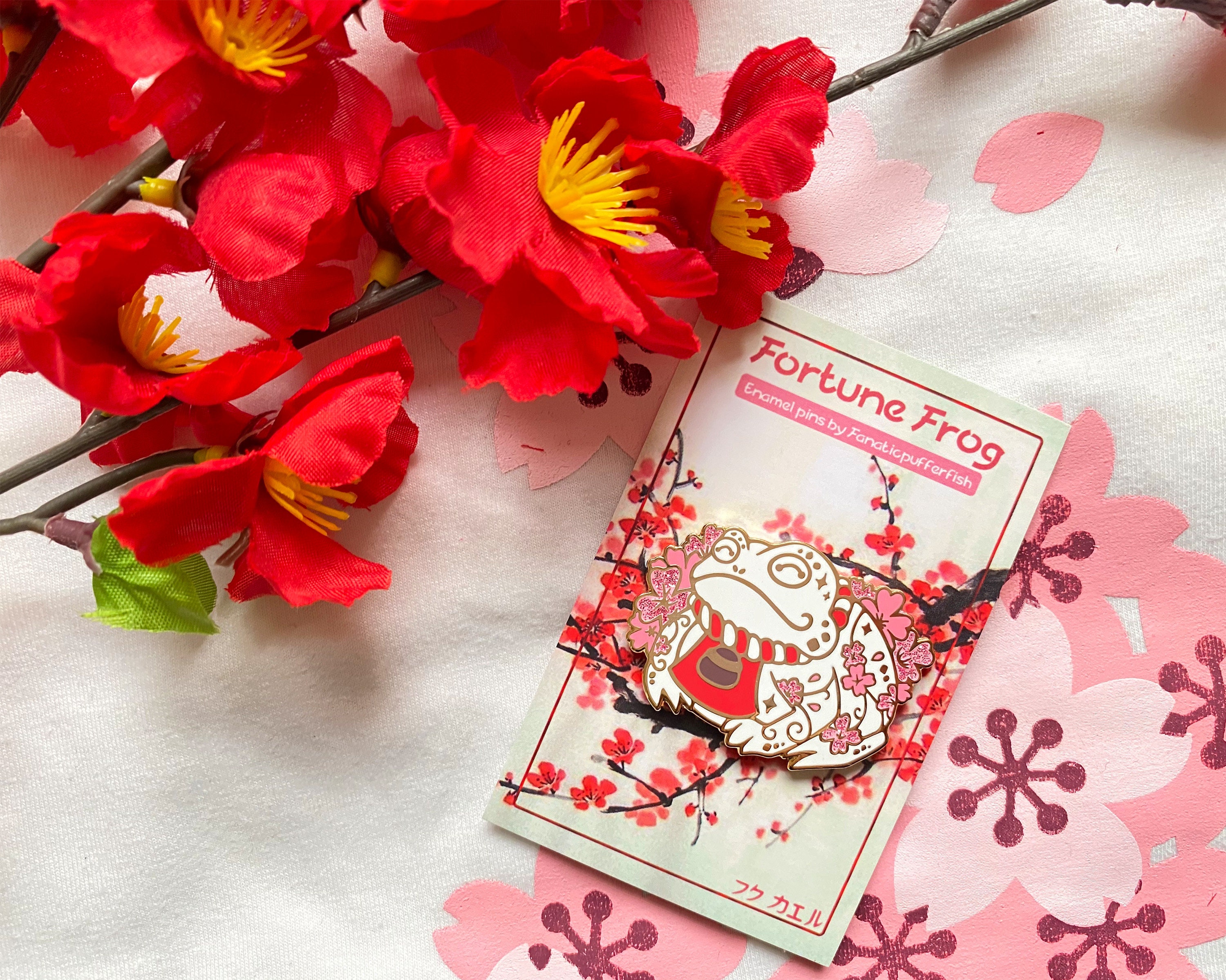 Kaeru / Frog Enamel Pin Japanese Folklore Mini Pins Shrine - Etsy