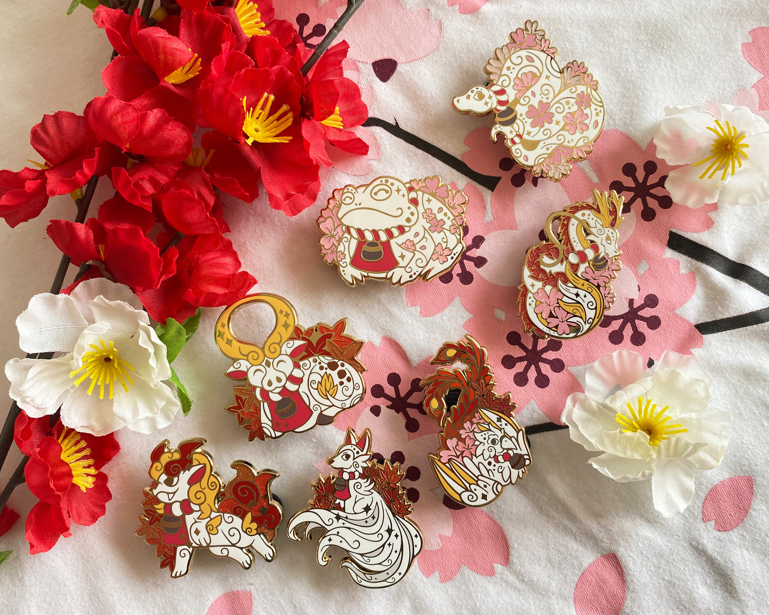 Shirohebi Snake Enamel Pin – Shrine Dwellers Japanese Folklore Yokai ...