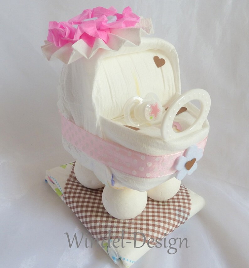 Windeltorte Windelwagen Windeltorten Mädchen - Etsy.de