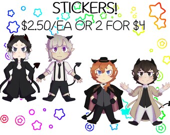 Soukoku Stickers - Etsy
