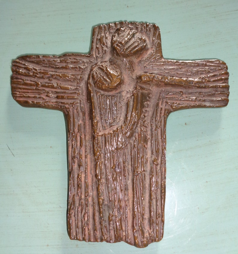 Cross INRI Kruzifix-Kreuz Danish-Design von 1974 in Bronze - Etsy.de