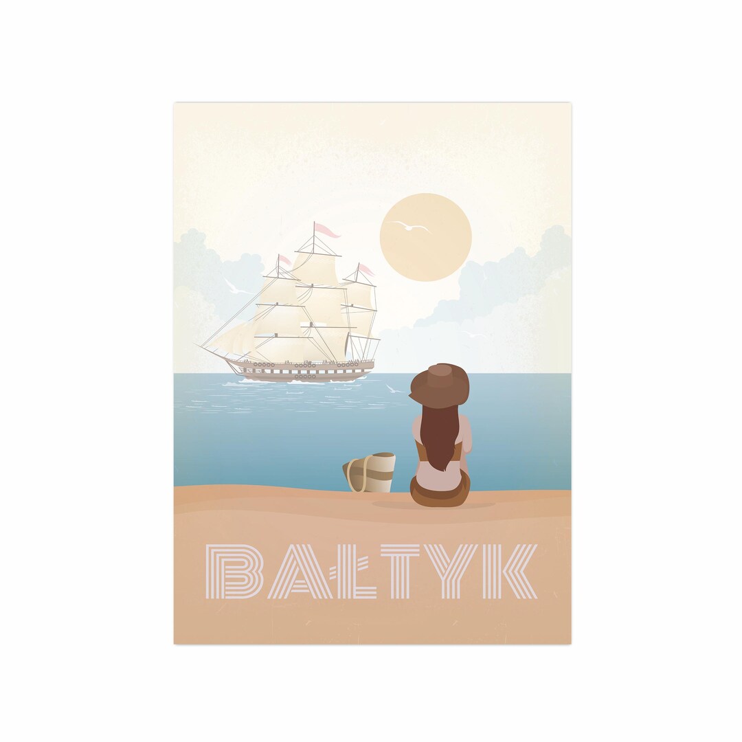 Poster Bałtyk baltic - Etsy