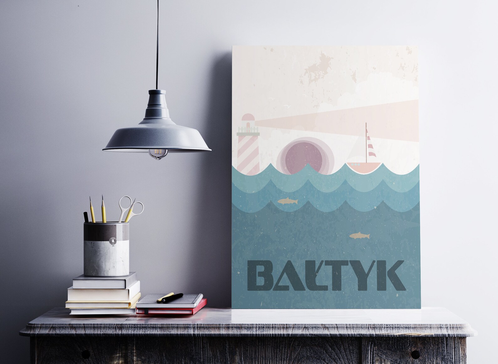 Poster Bałtyk baltic - Etsy