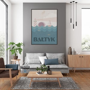 Poster Bałtyk baltic - Etsy