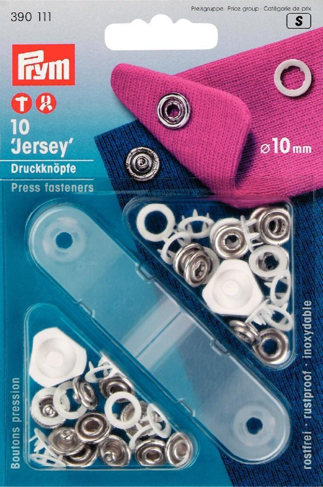 Prym Jersey Snap Fasteners White 10 Mm Sew-free - Etsy