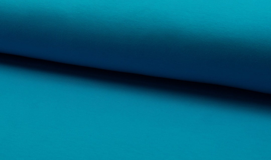 Brushed French Terry - Aqua - Turquoise - Cozy Winter Sweat - Etsy