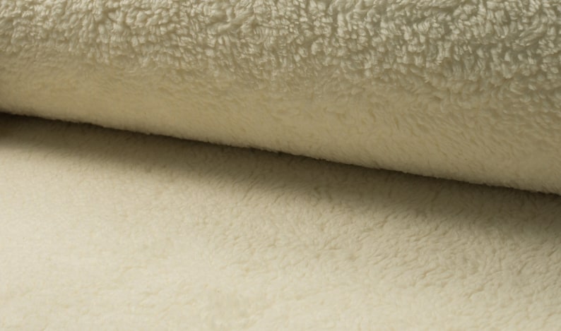 Teddy Plush White / Natural, Teddy Fabric, Fur, Imitation Teddy, Fur ...