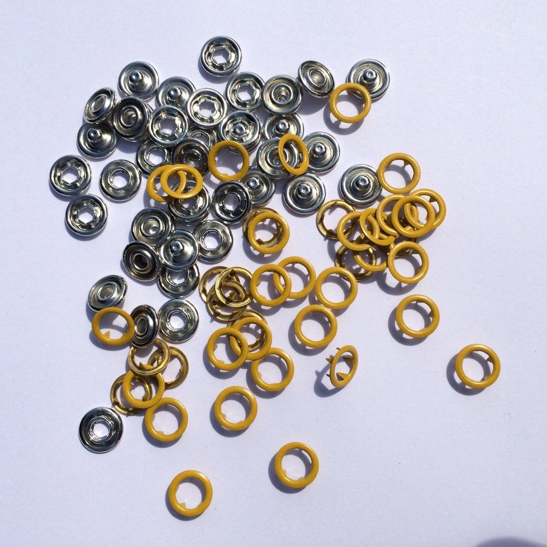 20 Jersey Snap Fasteners - Jersey Snap Fasteners Yellow - Etsy