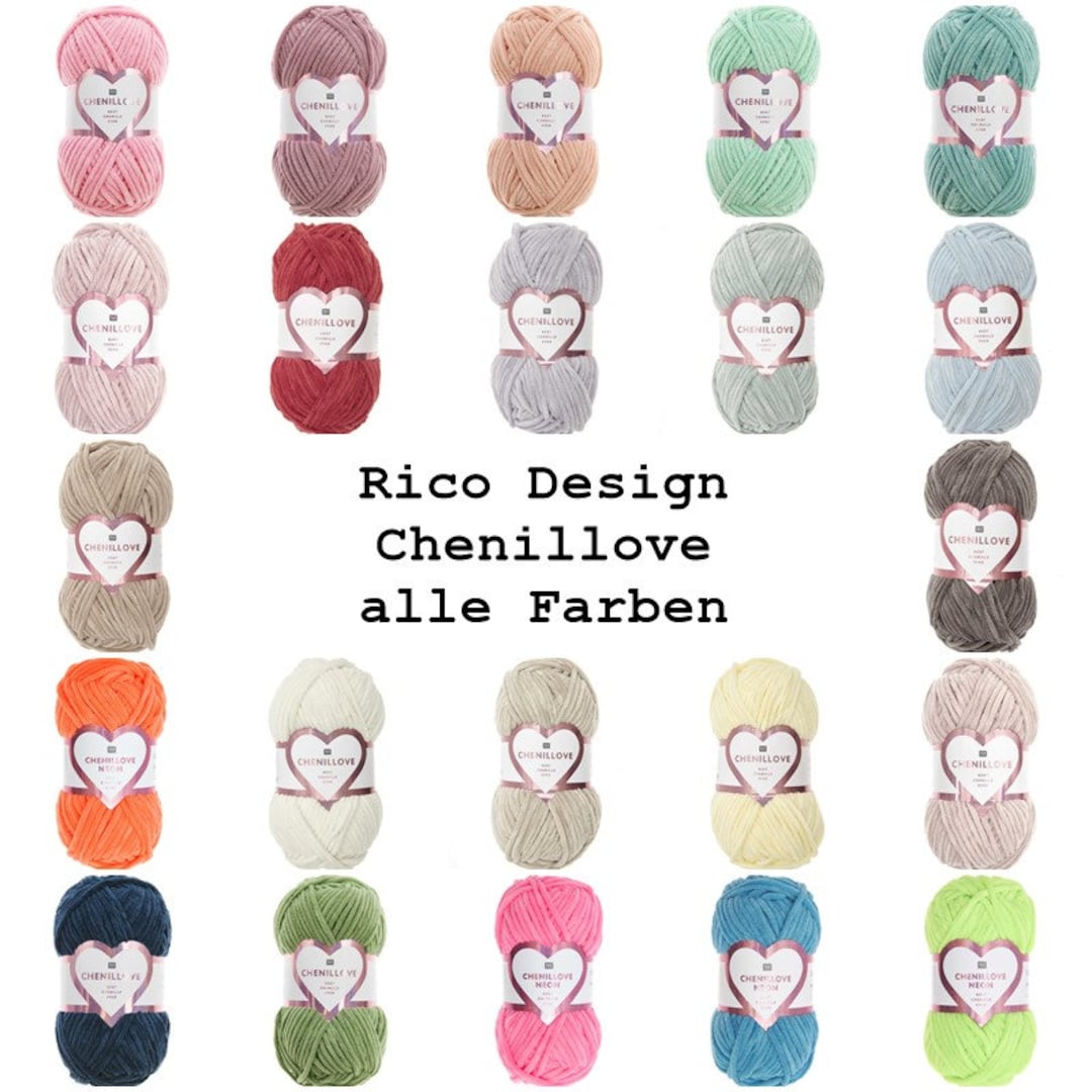 Rico Design Creative Chenillove alle Farben -100g 110m Chenille - Etsy.de