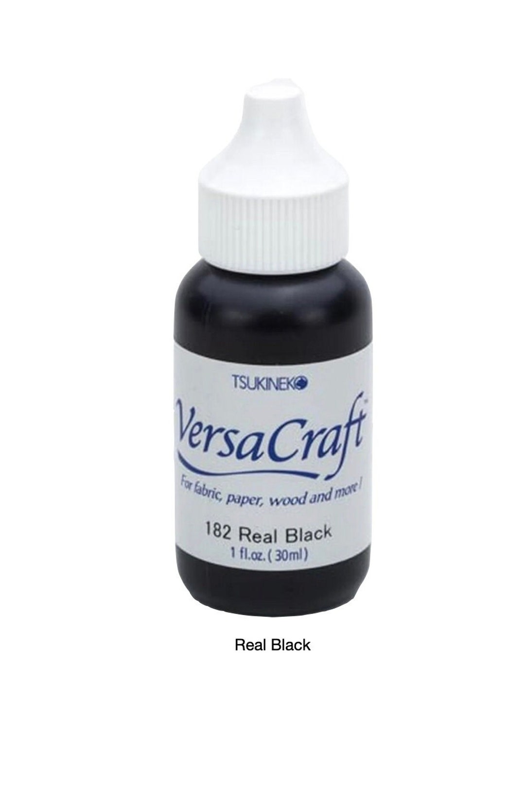 Tsukineko • Versacraft Reinker Real Black - Stamp Ink Bottle 30 Ml - Etsy