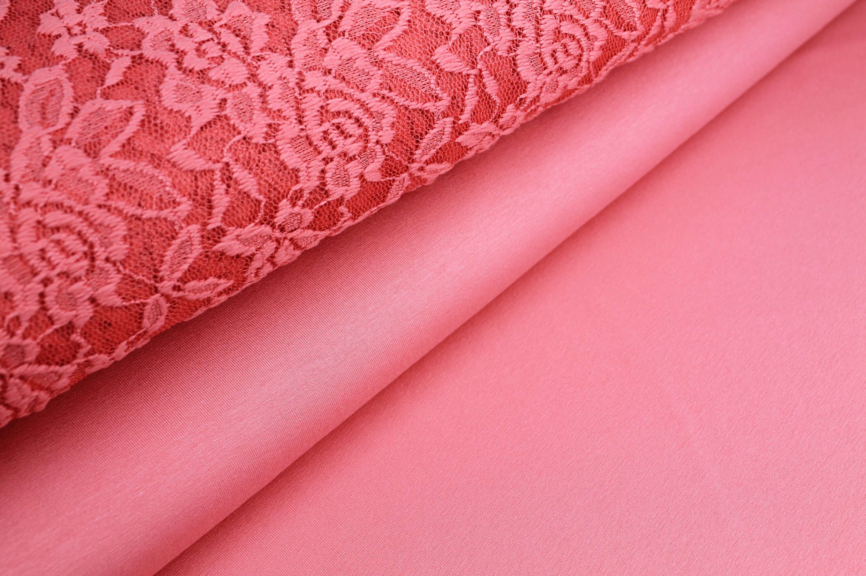 Coral Lace Fabric Etsy Ireland