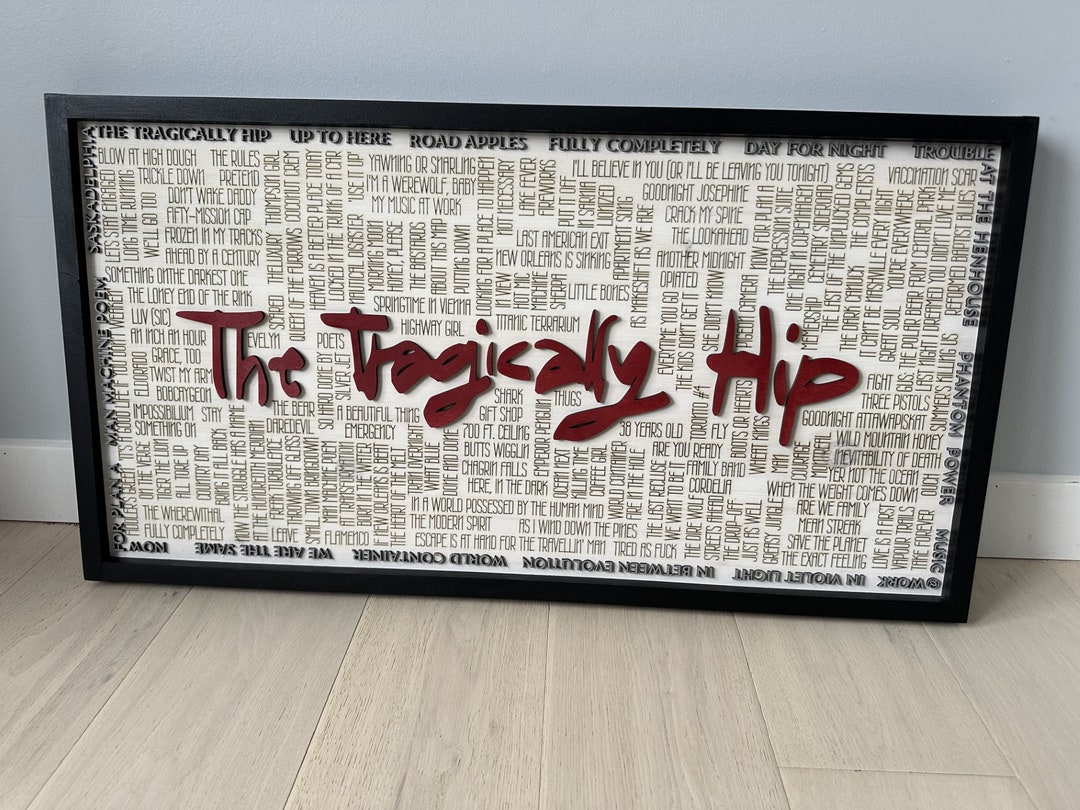 The Tragically Hip Engraved Songs - Etsy
