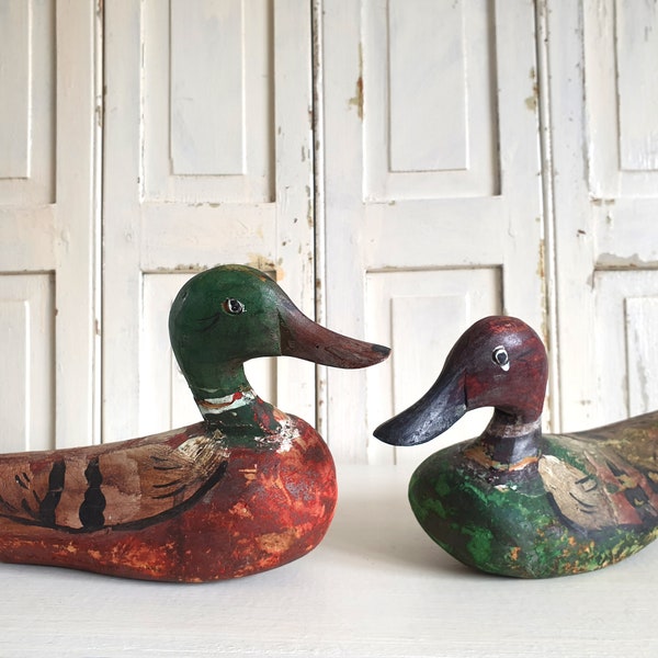 Antique Wooden Ducks - Etsy