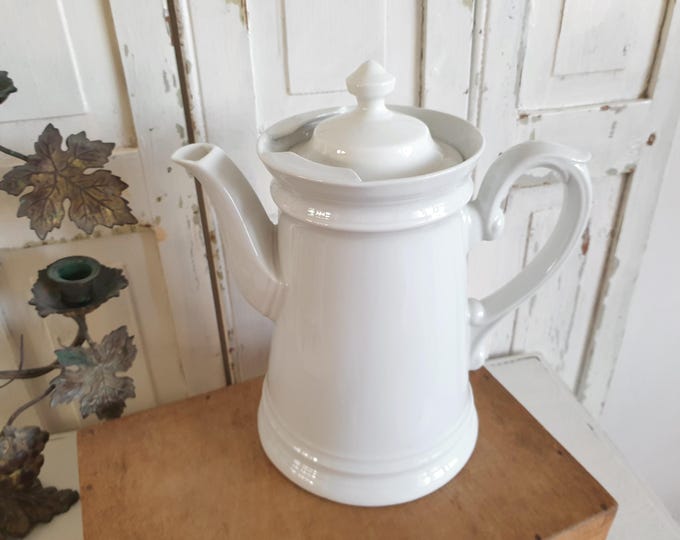 Old Coffee Pot, Large Antique Cocoa Pot, Shabby, Wilhelminian Style ...