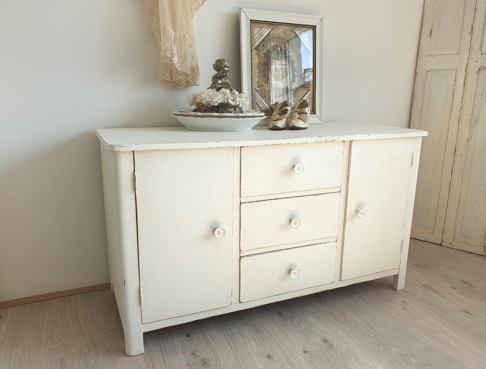 Old Dutch Chest of Drawers Antique Sideboard 50 Er-60s Old - Etsy