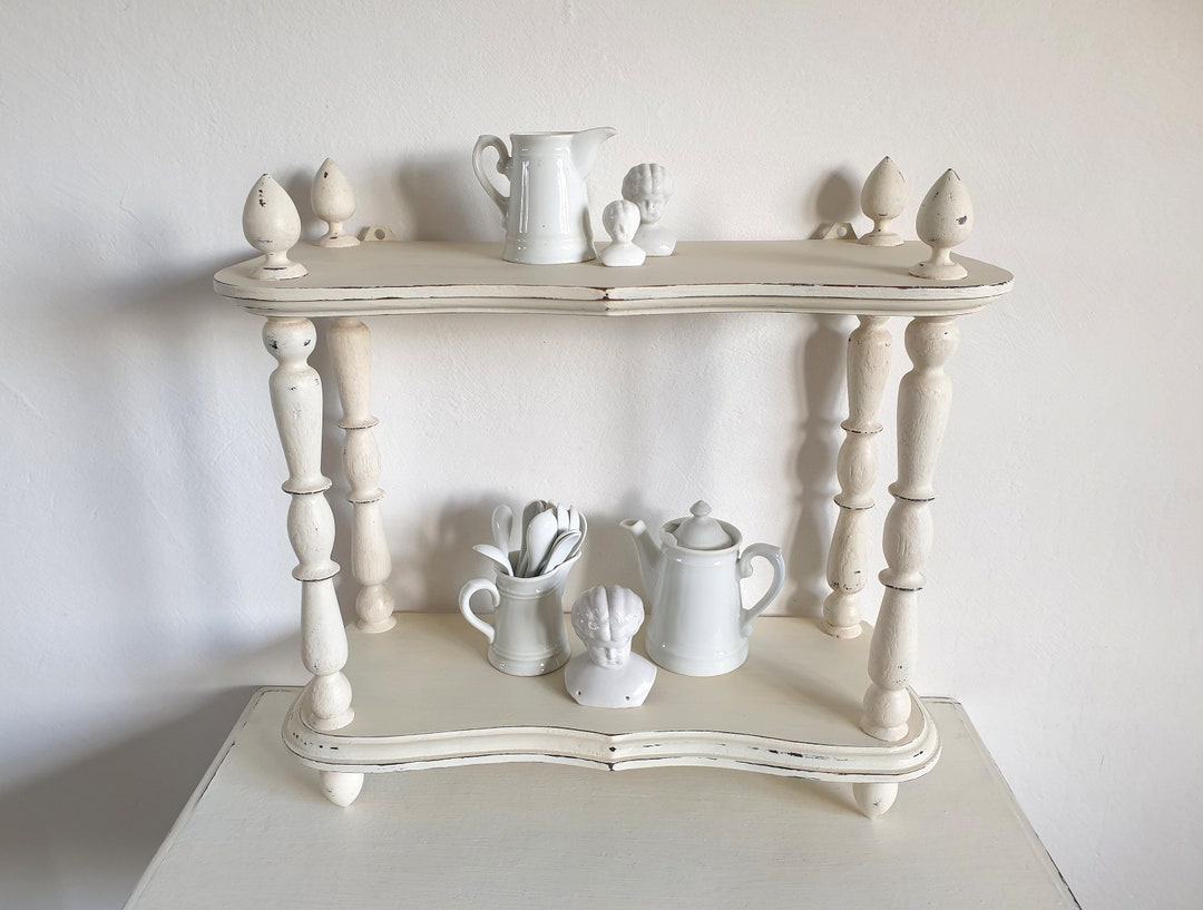 Old Shelf, Antique Wall Shelf, Column Shelf, Standing Shelf, France ...