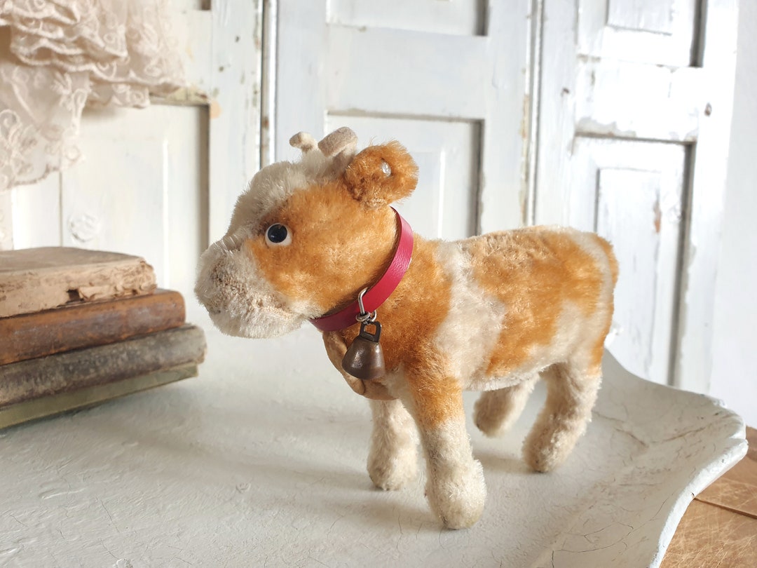 Vintage Cow by Steiff, Antique Steiff Animal, Milk Cow BESSY, Brocante ...