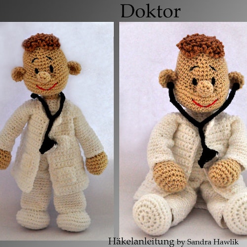 PDF Doctor Crochet Pattern english: Amigurumi Doctor - Etsy