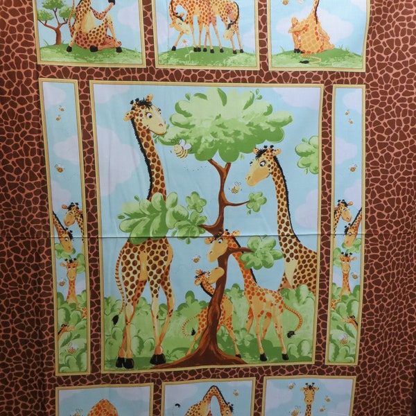 Zoe the Giraffe Quilt Panels - Etsy