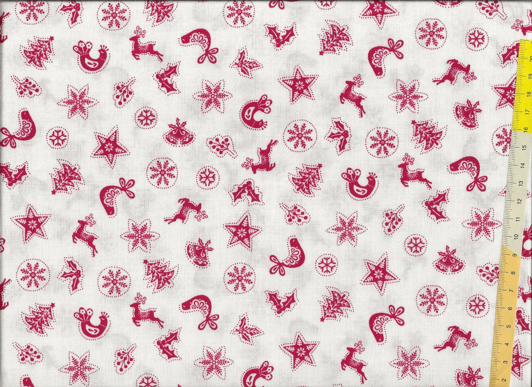 Christmas Fabric scandi Scatter Scandinavian Christmas, Christmas ...
